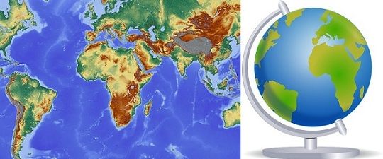 Difference Between Map And Globe with Comparison Chart Key Differences